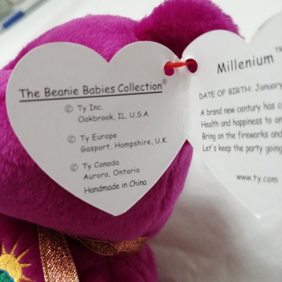 Ty | Other | Ty Beanie Baby Millennium Millenium Bear Rare | Poshmark